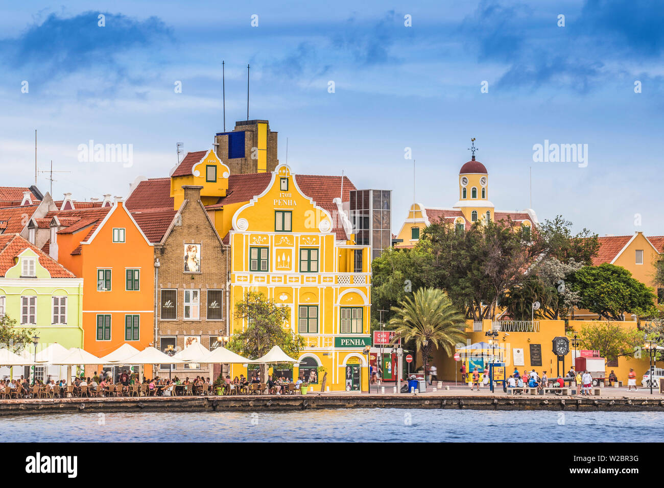 Curacao, Willemstad, View of St Anna Bay, looking towards the Dutch ...
