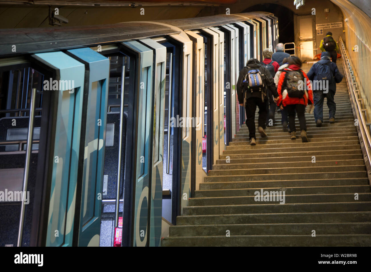 Funicular to Sunnegga, Zermatt, Valais, Switzerland Stock Photo - Alamy