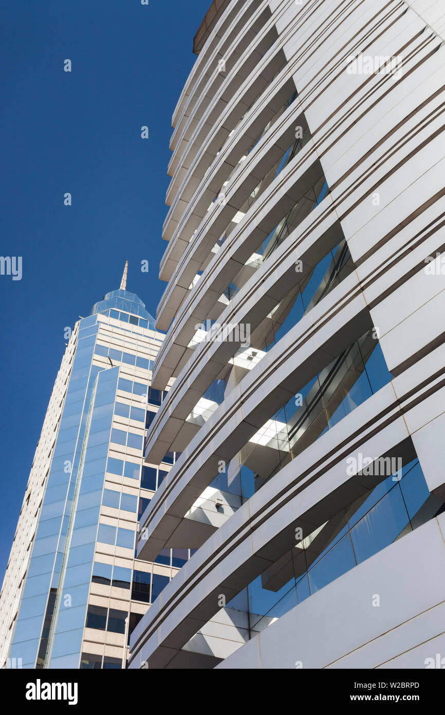 Chile, Santiago, Providencia-area, high-rise buildings on Avenida 11 de ...