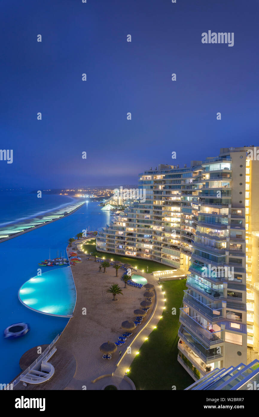 Chile, Algarrobo, San Alfonso del Mar, World's largest man-made pool ...