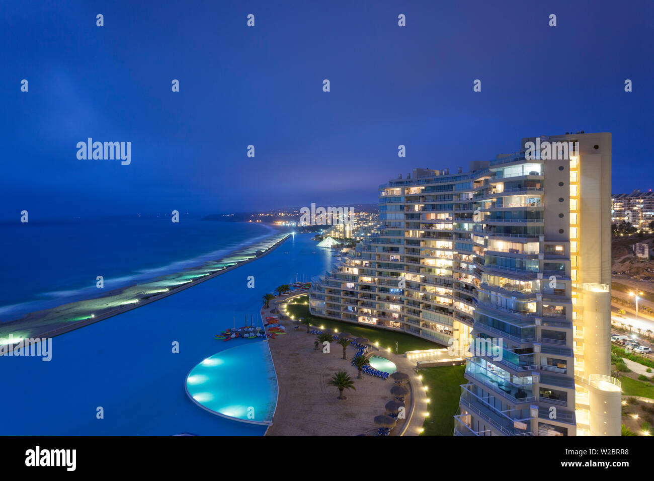 Chile, Algarrobo, San Alfonso del Mar, World's largest man-made pool ...