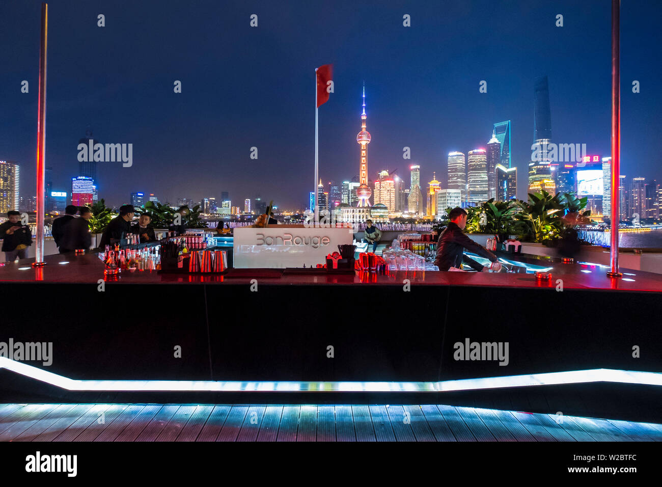 Bar Rouge, The Bund, Shanghai, China Stock Photo - Alamy