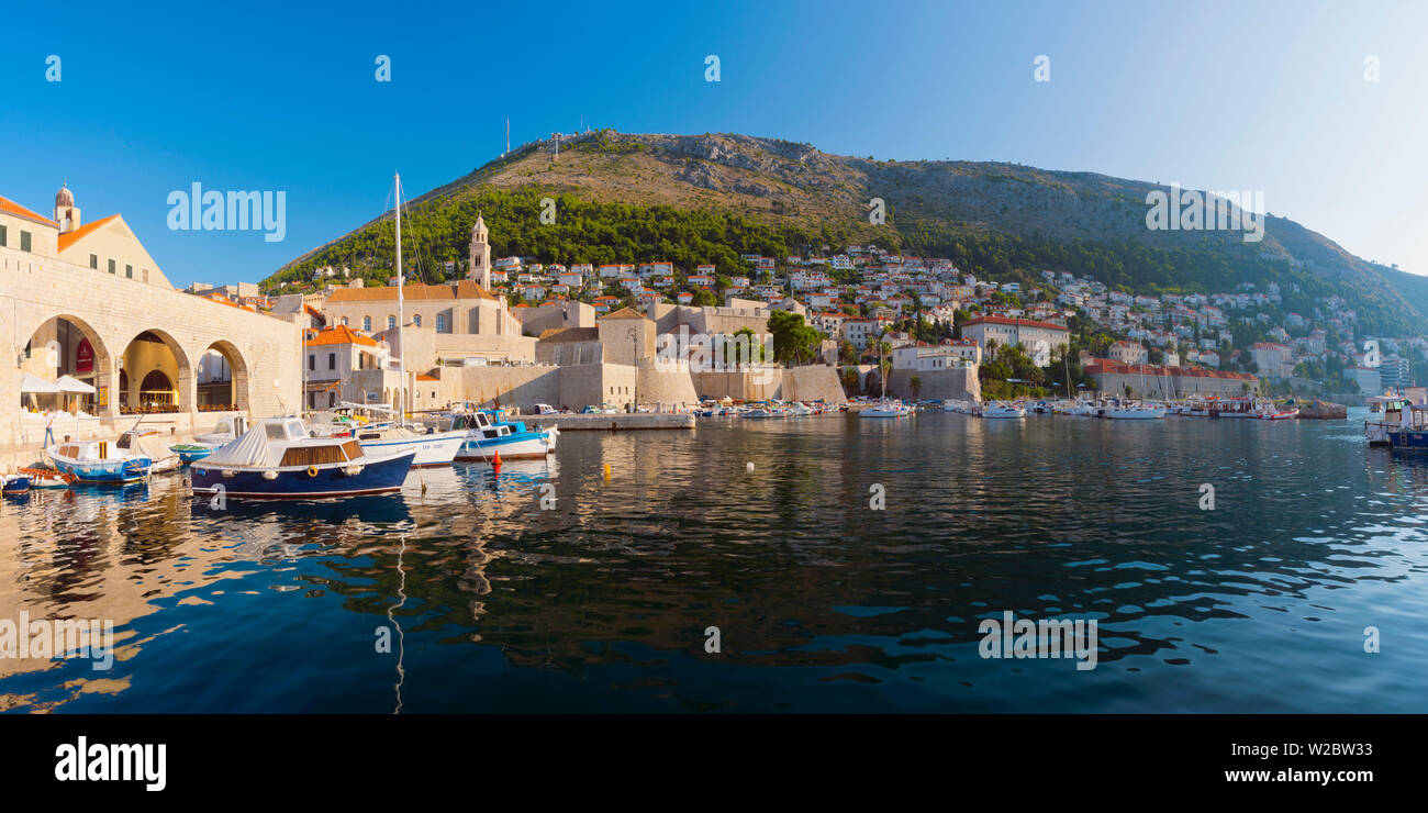 Croatia, Dalmatia, Dubrovnik, Old Town (Stari Grad), Old Harbour Stock ...