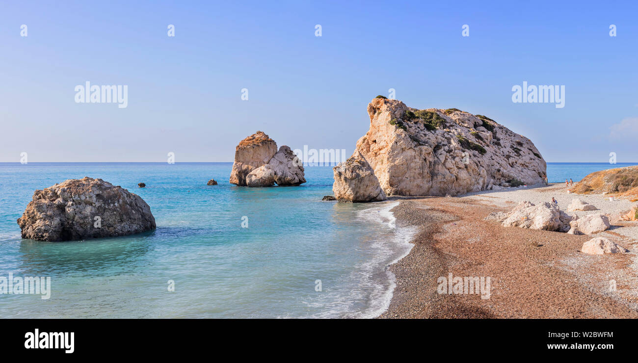 Petra tou Romiou (Rock of the Greek, Aphrodite's Rock), Cyprus Stock ...