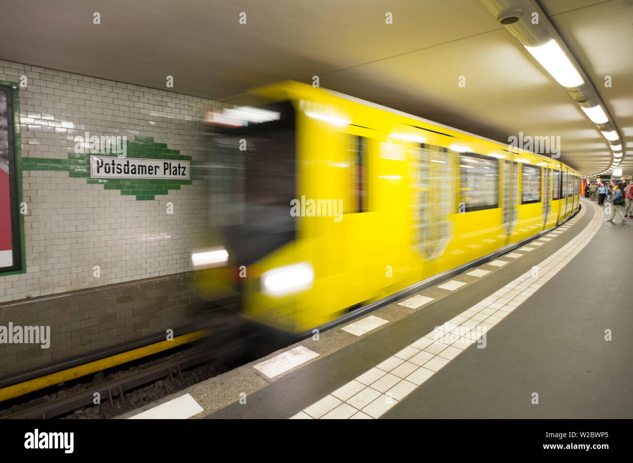 Berlin u bahn train inside hi-res stock photography and images - Alamy