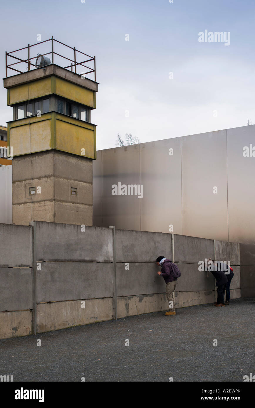 Berlin wall watchtower hi-res stock photography and images - Alamy