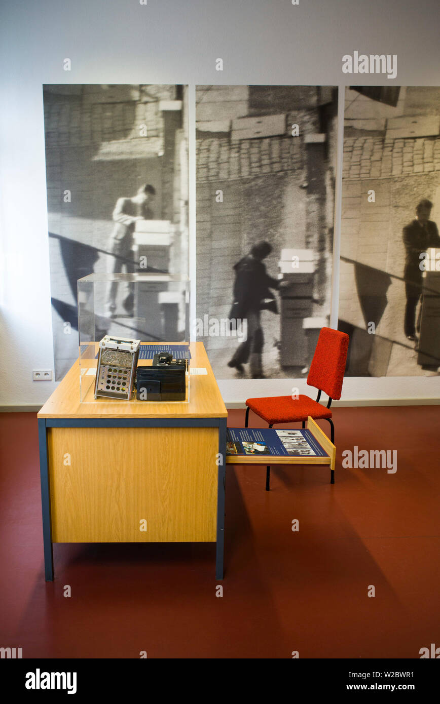 Germany, Berlin, Friendrichshain, Stasi Museum, DDR-era secret police ...
