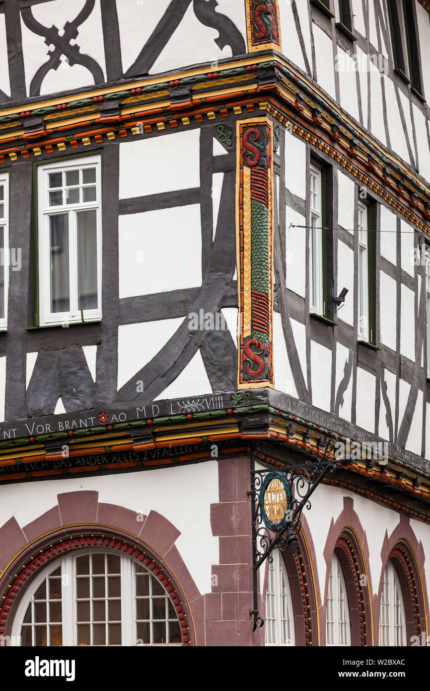 Germany, Hesse, Wetzlar, half-timbered town buildings Stock Photo - Alamy
