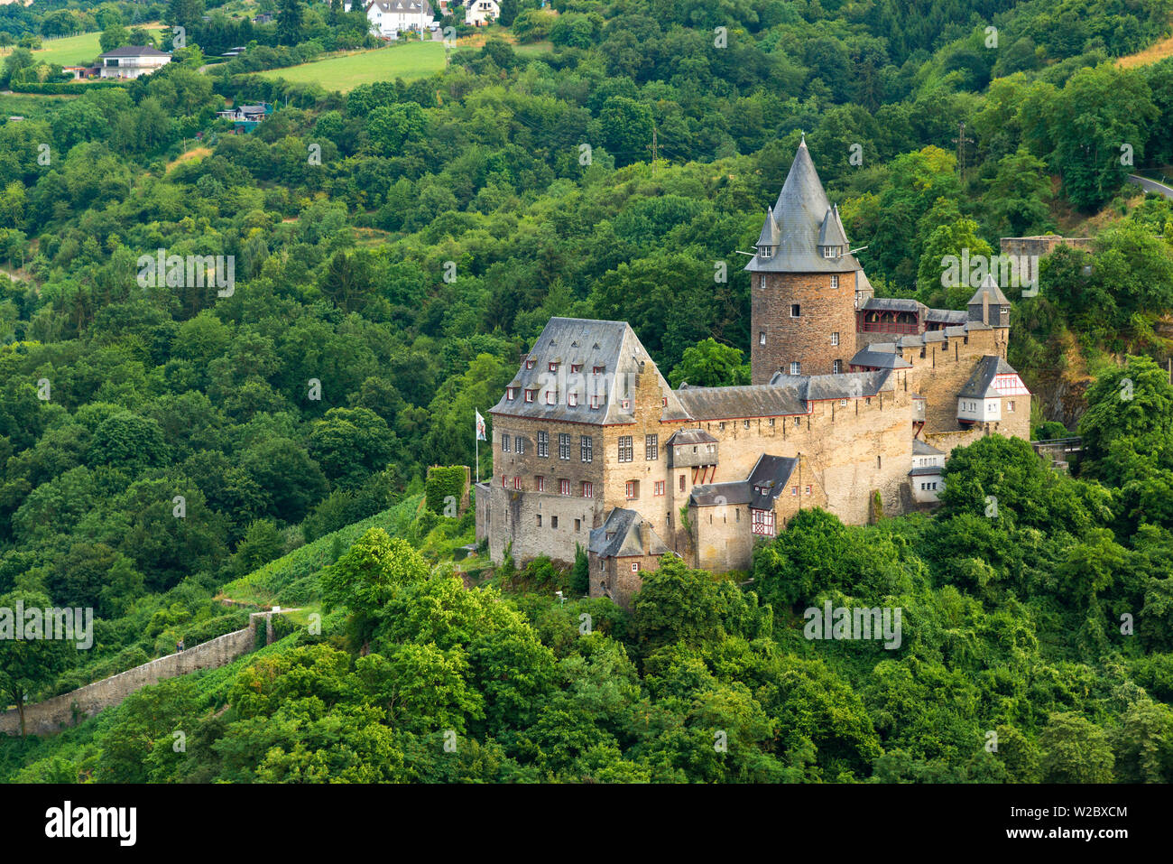 Germany, Rhineland Palatinate, Bacharach, Burg Stahleck (Stahleck ...