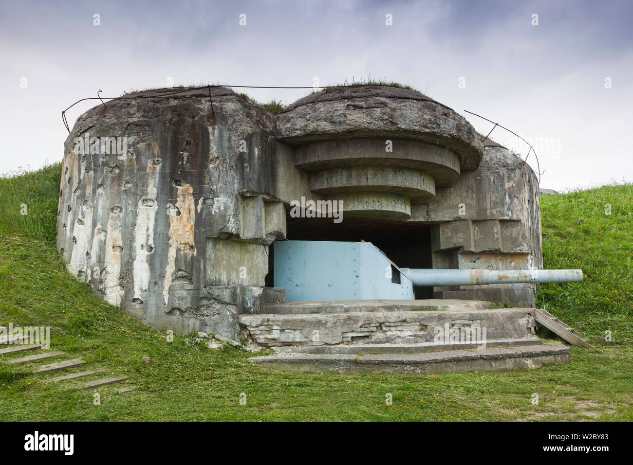 Denmark, Jutland, Frederikshavn, Bangsbo Fort, WW2-era former German ...