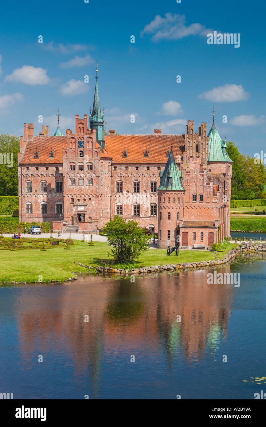 Denmark, Funen, Egeskov, Egeskov Castle, exterior Stock Photo - Alamy