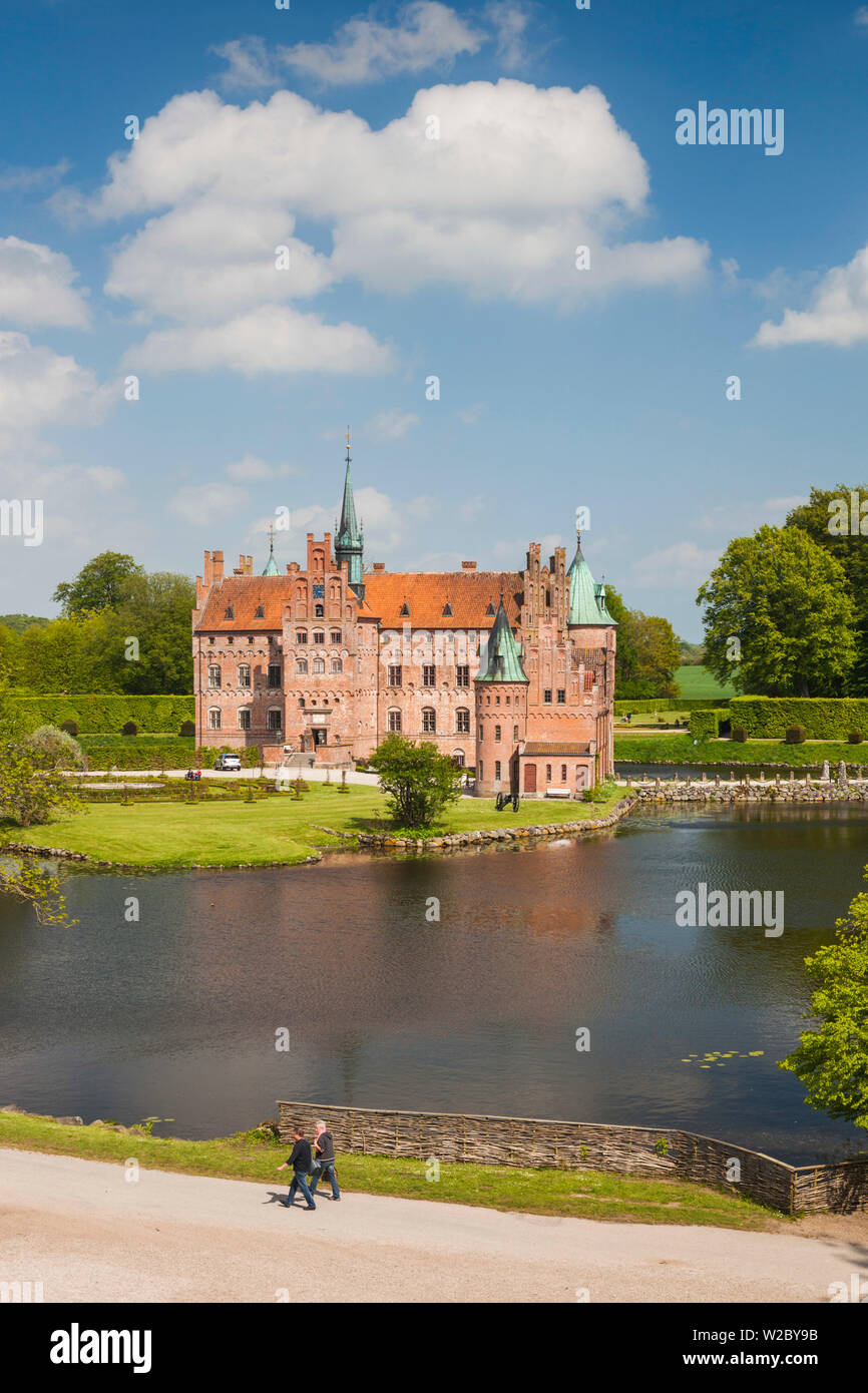 Denmark, Funen, Egeskov, Egeskov Castle, exterior Stock Photo - Alamy