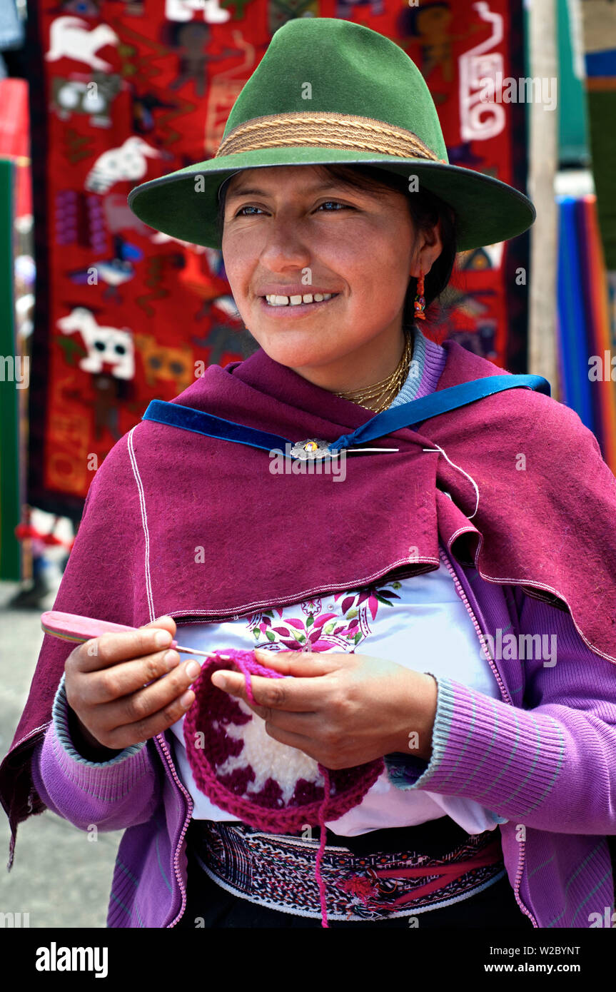 Ecuador hat shawl hi-res stock photography and images - Alamy
