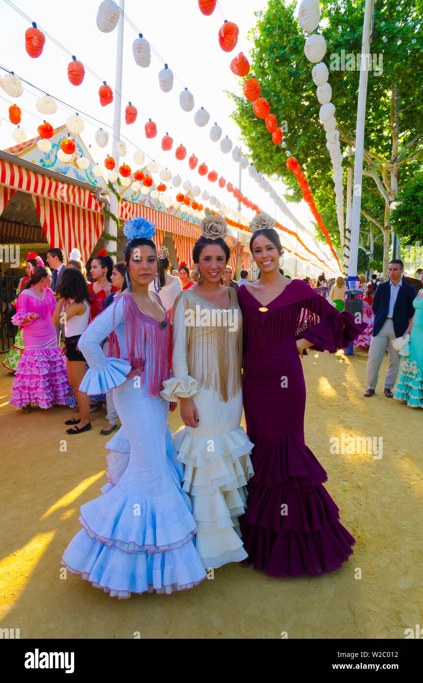 Spain, Andalucia, Seville Province, Seville, Feria de Abril (April Fair ...