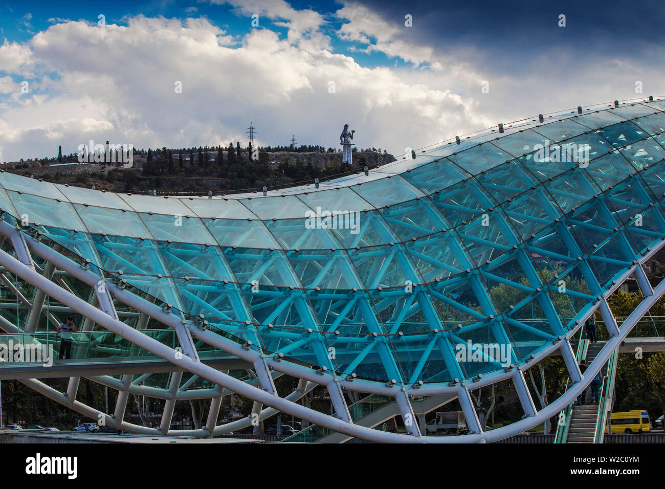Georgia, Tbilisi, Peace bridge Stock Photo - Alamy