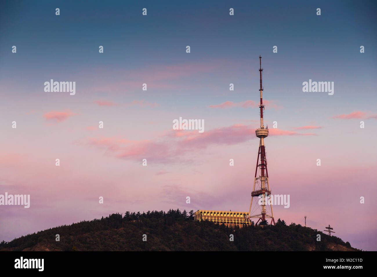 Georgia, Tbilisi, TV Tower Stock Photo - Alamy