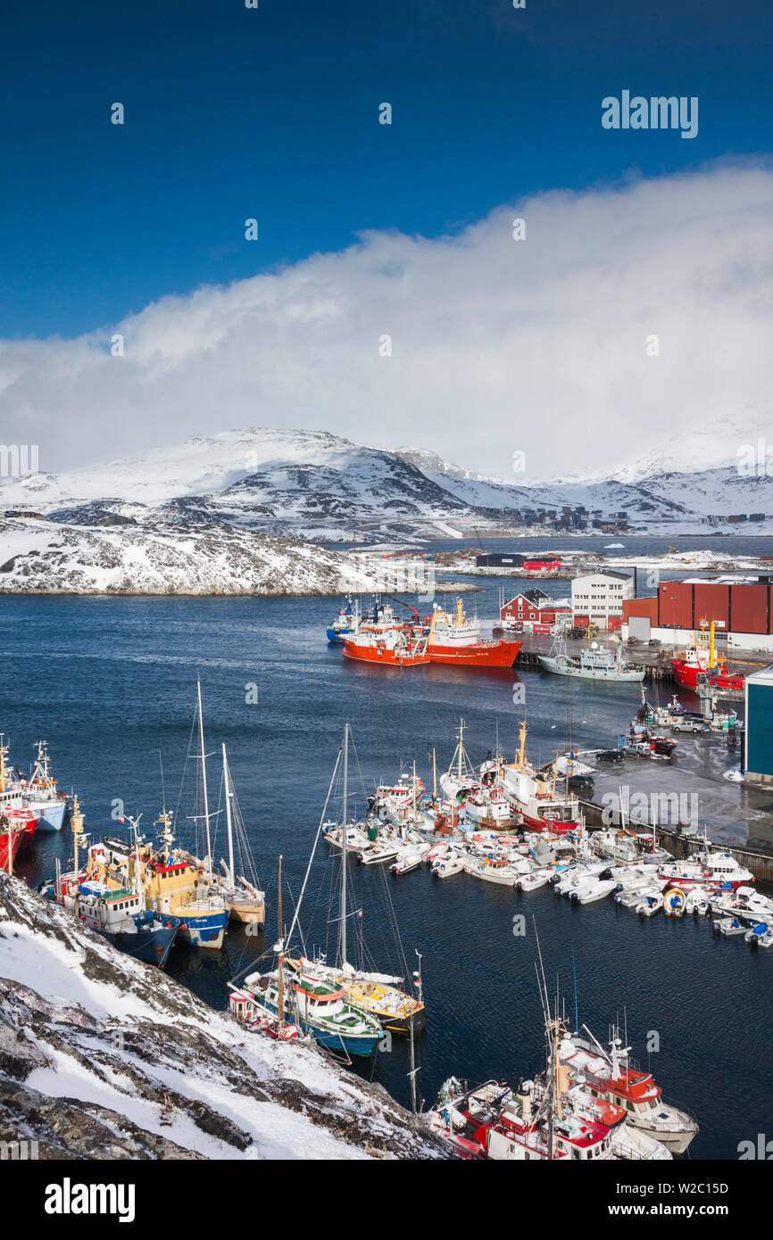 Greenland, Nuuk, commercial port Stock Photo - Alamy