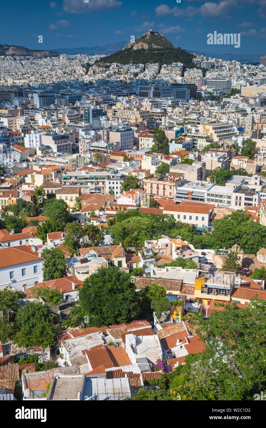 Greece, Attica, Athens, Greece, Attica, Athens, View of Central Athens ...