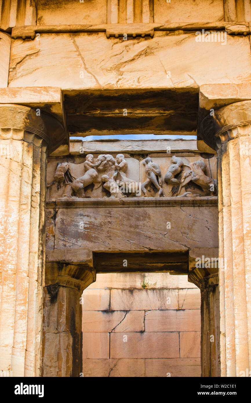 Greece, Attica, Athens, The Agora, Temple of Hephaestus - dedicated to ...