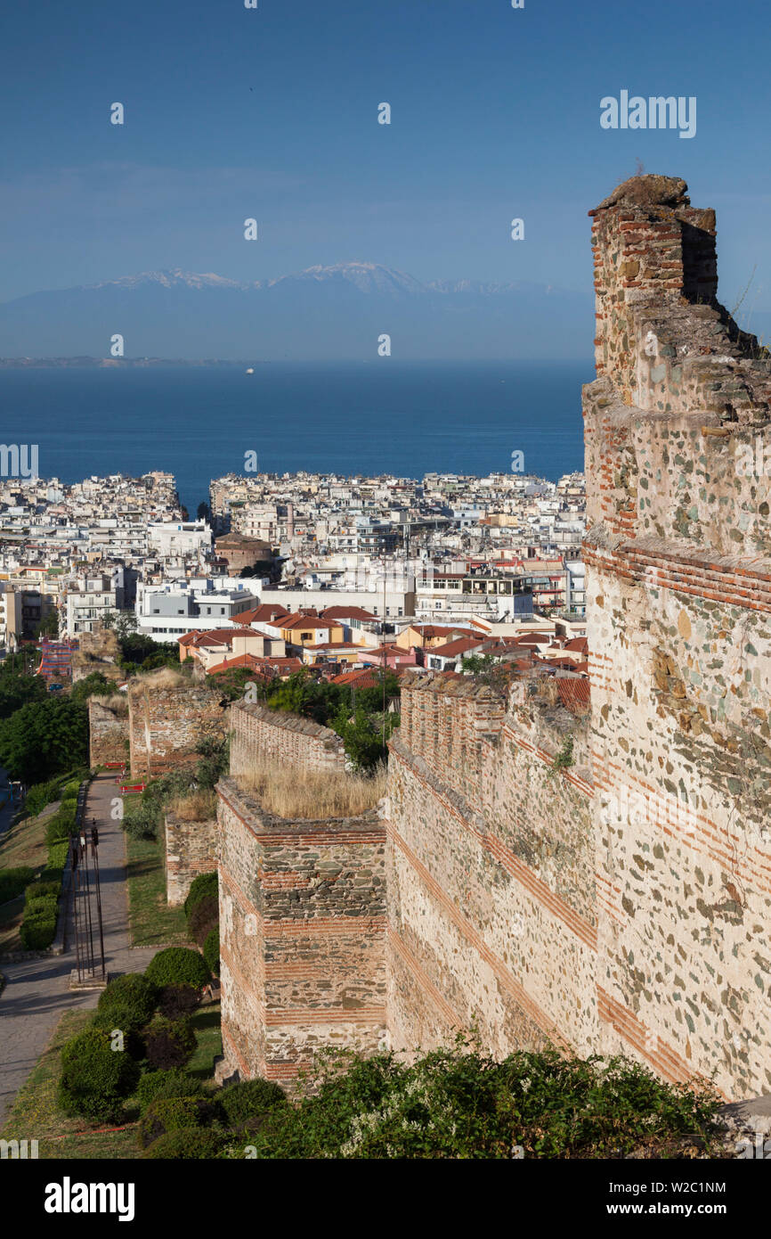 Elevated city view with the ancient city ramparts hi-res stock photography and images - Alamy