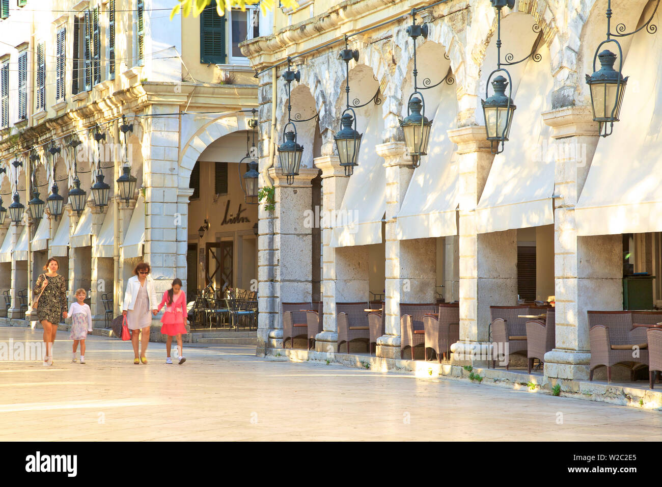The Liston, Corfu Old Town, Corfu, The Ionian Islands, Greek Islands ...