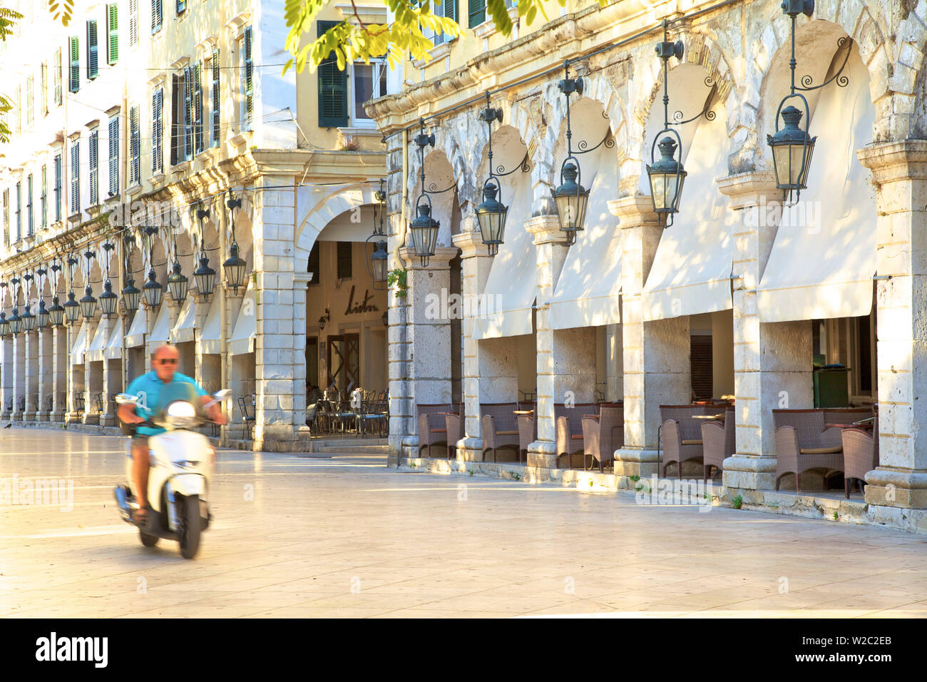 Liston arcade old town corfu hi-res stock photography and images - Alamy