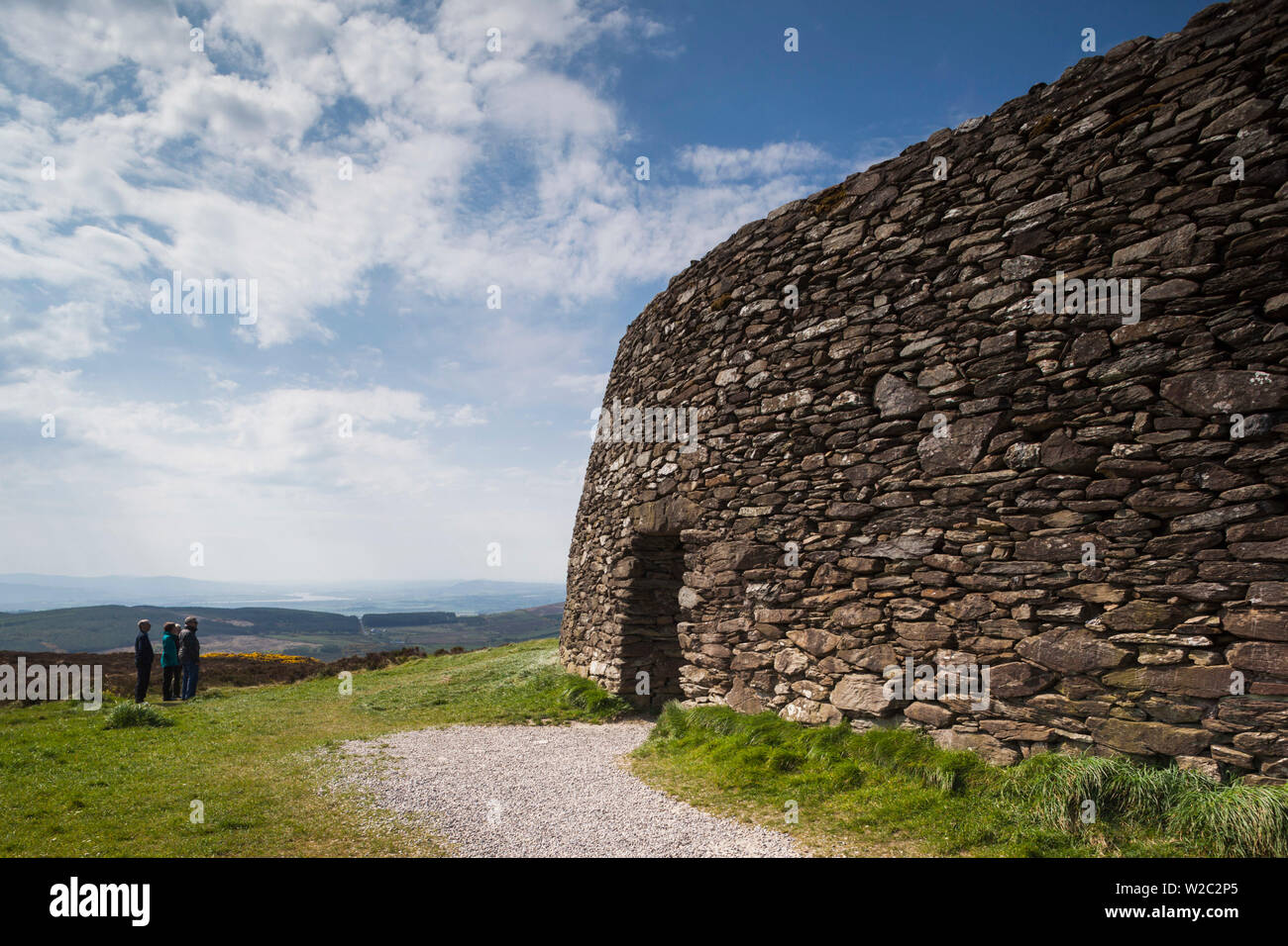 Ireland, County Donegal, Burt, Grianan of Aileach, 2000 year old fort ...