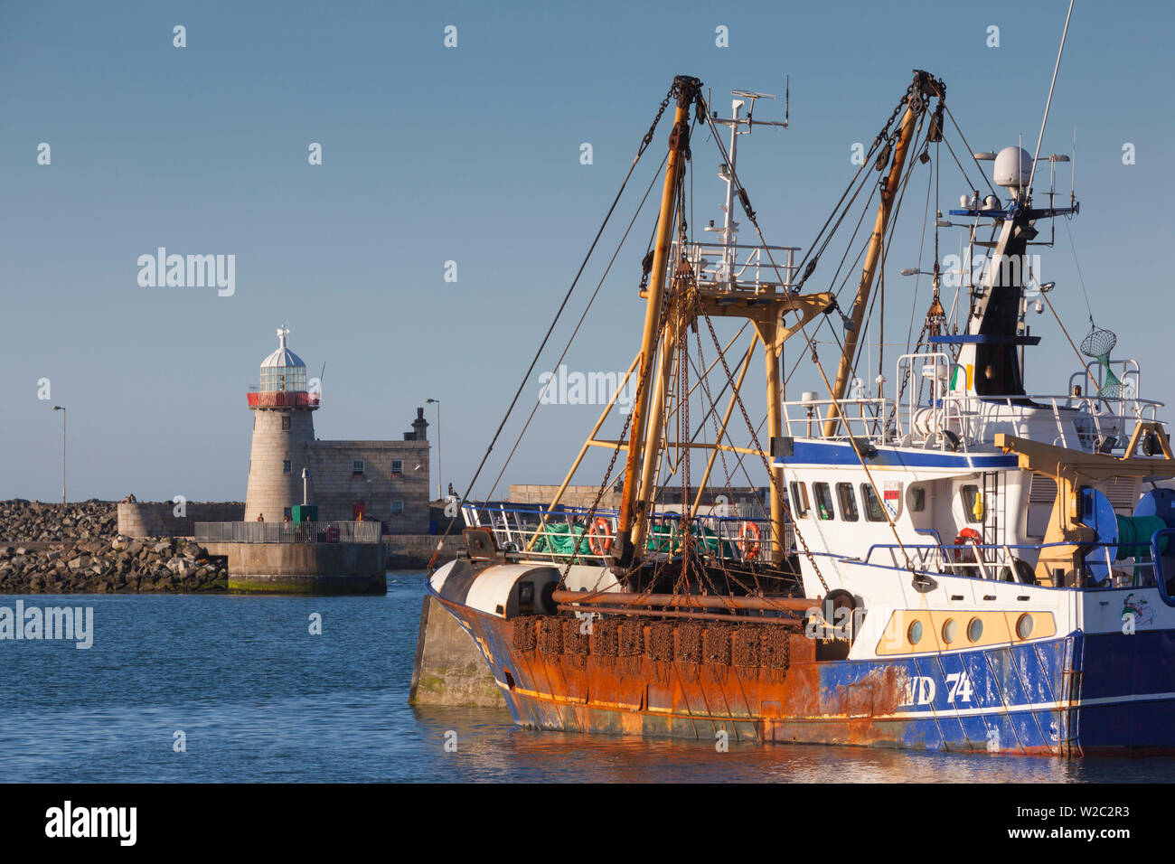 Ireland, County Fingal, Howth, Howth Harbor, fishing boats Stock Photo ...