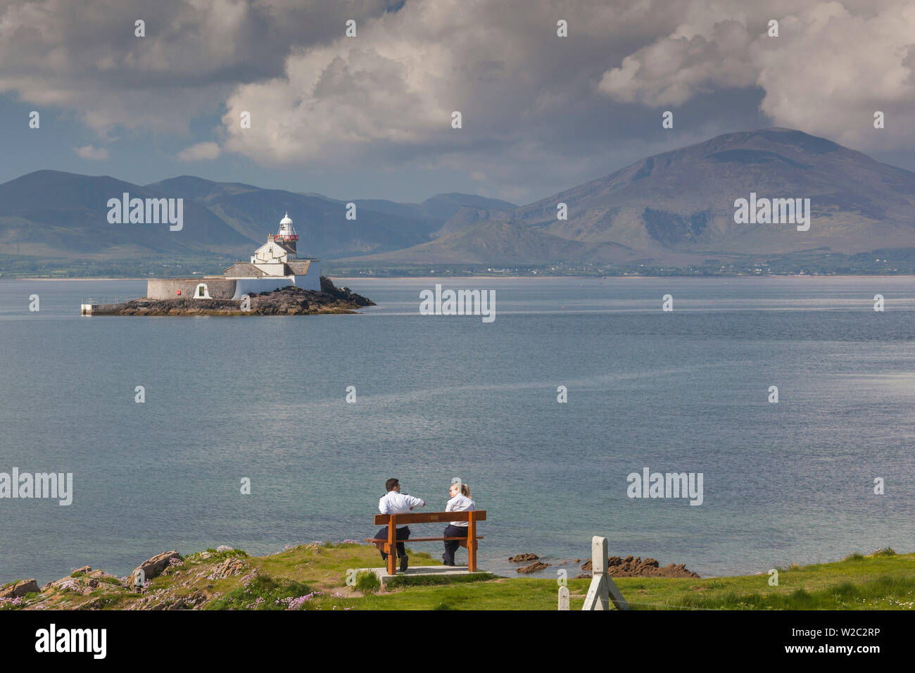 Ireland, County Kerry, Fenit, Fenit Lighthouse Stock Photo - Alamy