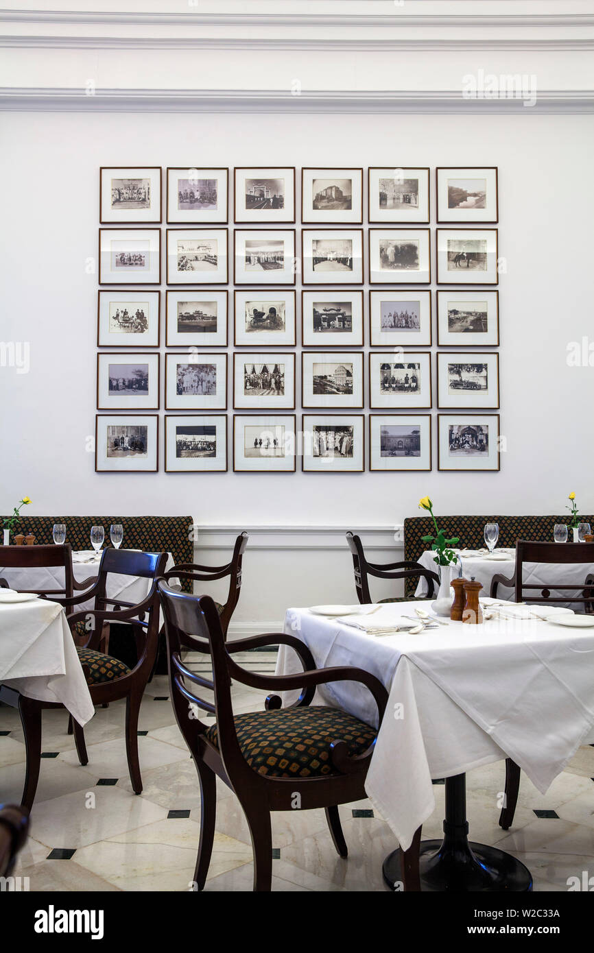 India, Delhi, New Delhi, Maidens hotel, Curzon room Stock Photo - Alamy