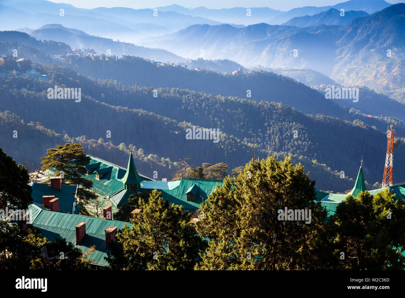 India, Himachal Pradesh, Shimla, View of mountains Stock Photo - Alamy