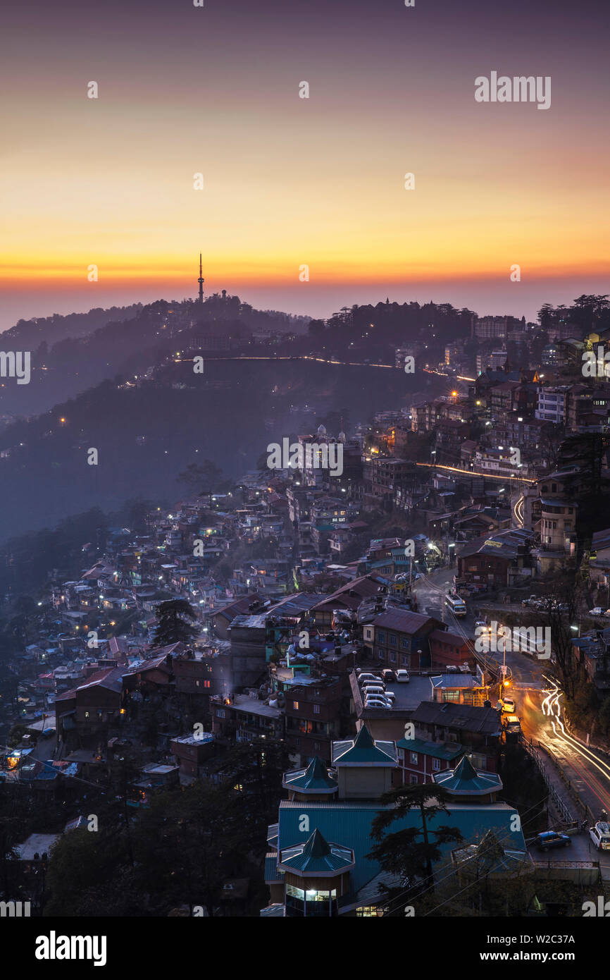 Shimla skyline hi-res stock photography and images - Alamy