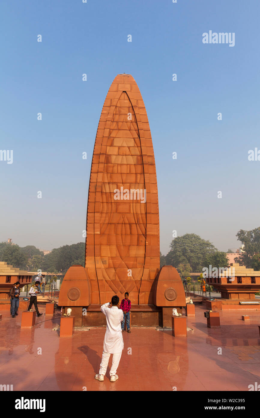India, Punjab, Amritsar, Jallianwala Bagh memorial garden where the The ...