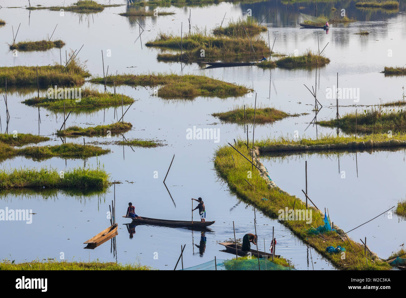Loktak Lake, near Imphal, Manipur, India Stock Photo - Alamy