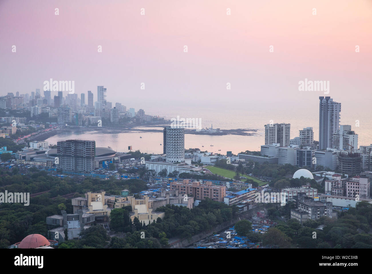 India, Maharashtra, Mumbai, View old City, Nehru Science Centre and ...