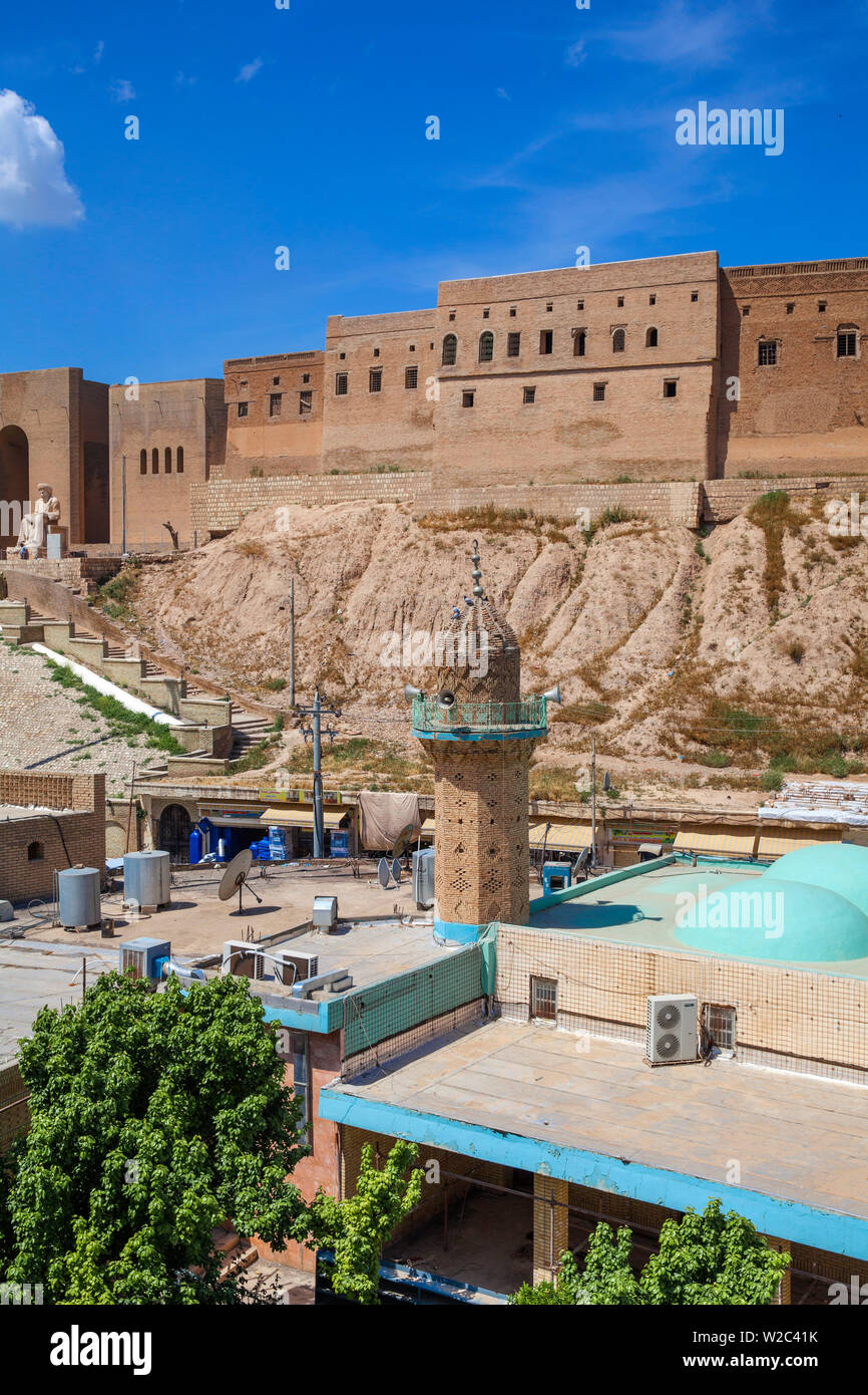 Iraq, Kurdistan, Erbil, A mosque beneath The Citadel - claimed to be ...