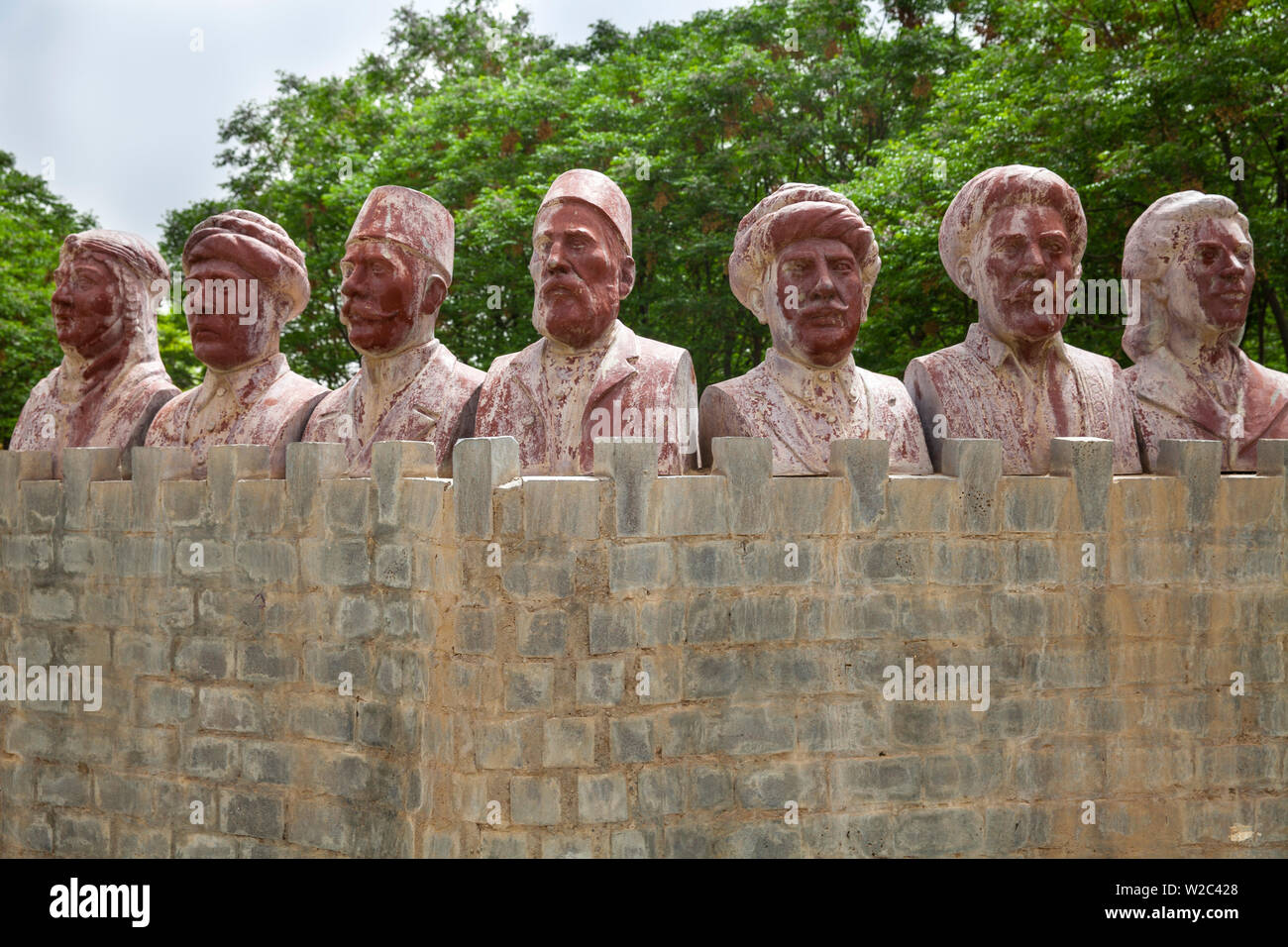Iraq, Kurdistan, Erbil, Memorial monument at Sami Abdul Rahman Park ...