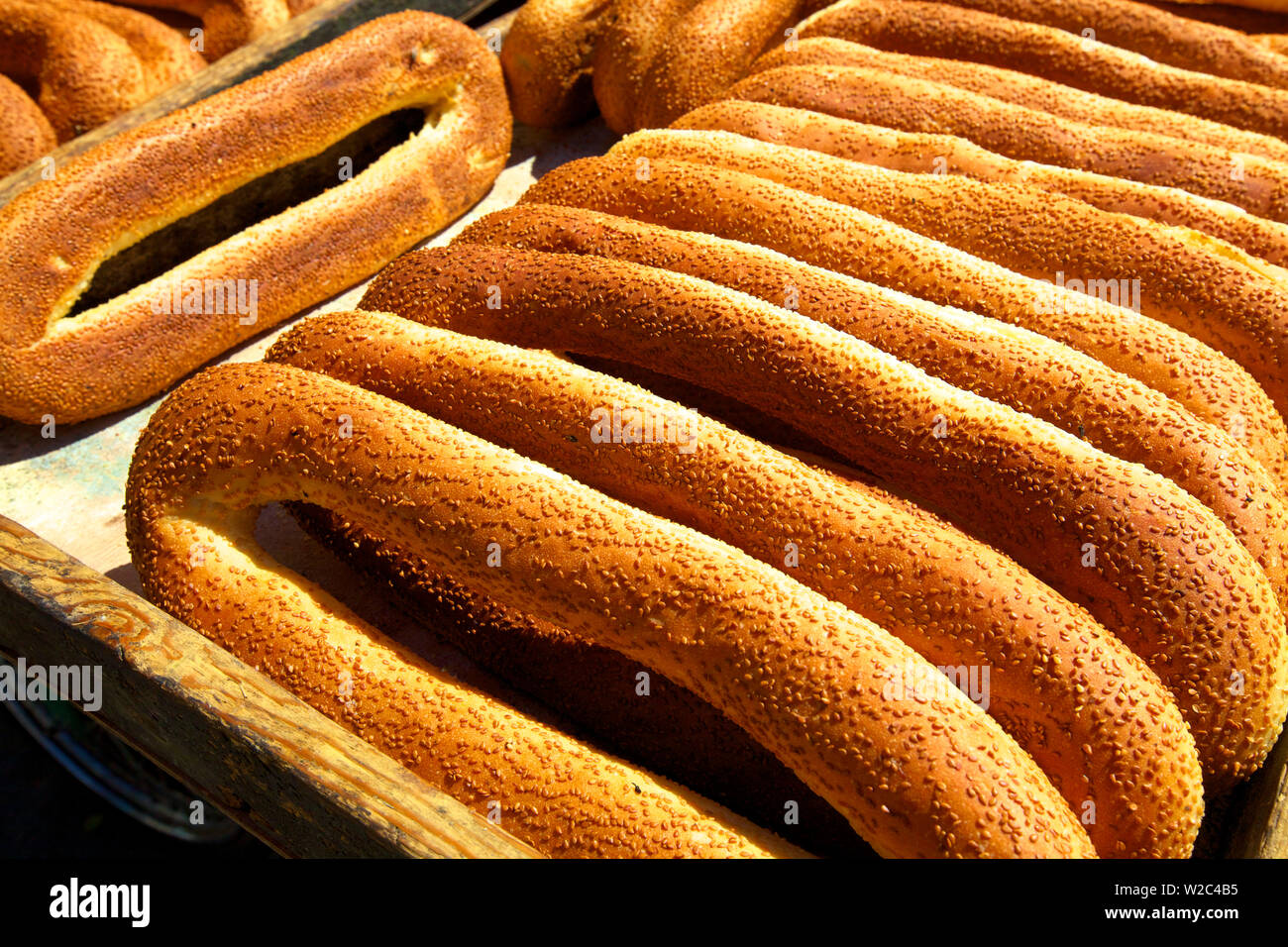 Sesame Bread, Jerusalem, Israel, Middle East Stock Photo - Alamy