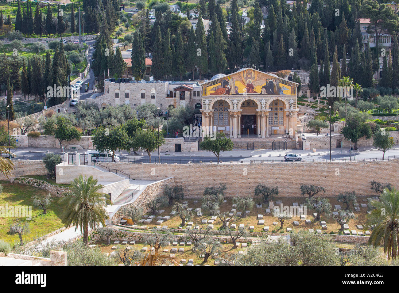 Israel, Jerusalem, Mount of Olives, Church of All Nations, also known ...