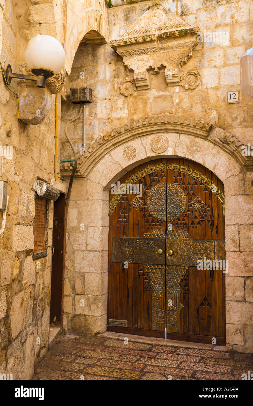 Israel, Jerusalem, Jewish Quarter, Synagogue door Stock Photo - Alamy