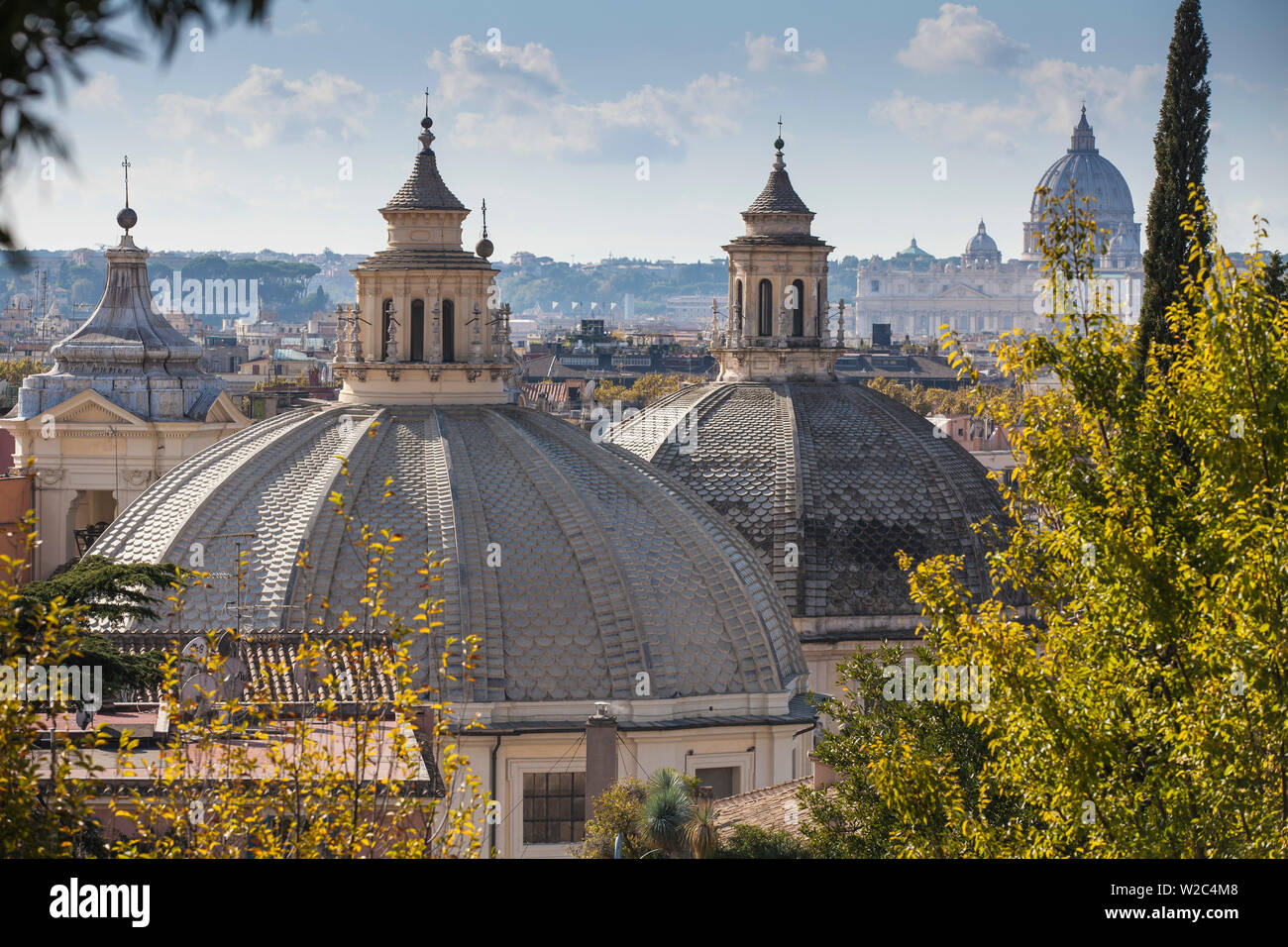 Rome church domes hi-res stock photography and images - Alamy