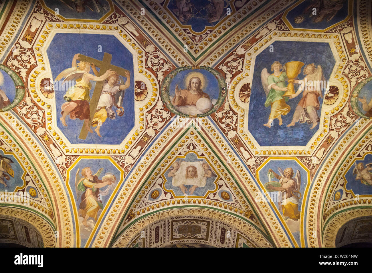 Italy, Lazio, Rome, Ceiling at Scala Santa, said to be the staircase ...