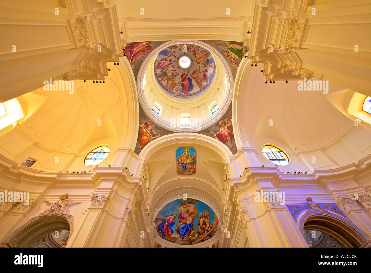 Interior of San Nicolo Cathedral, Noto, Sicily, Italy Stock Photo - Alamy