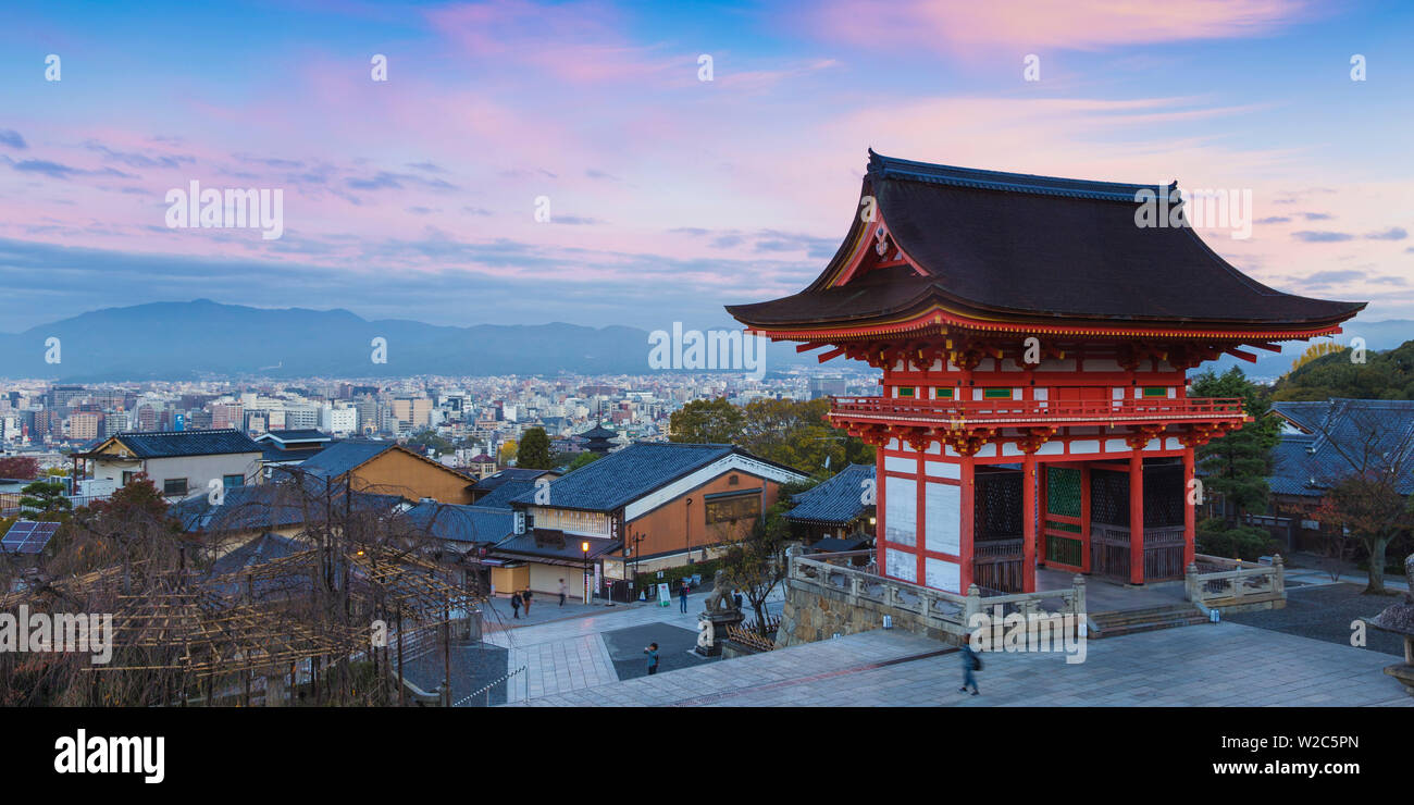 Japan, Kyoto, Higashiyama District, Kiyomizu-dera Temple, The Deva gate ...