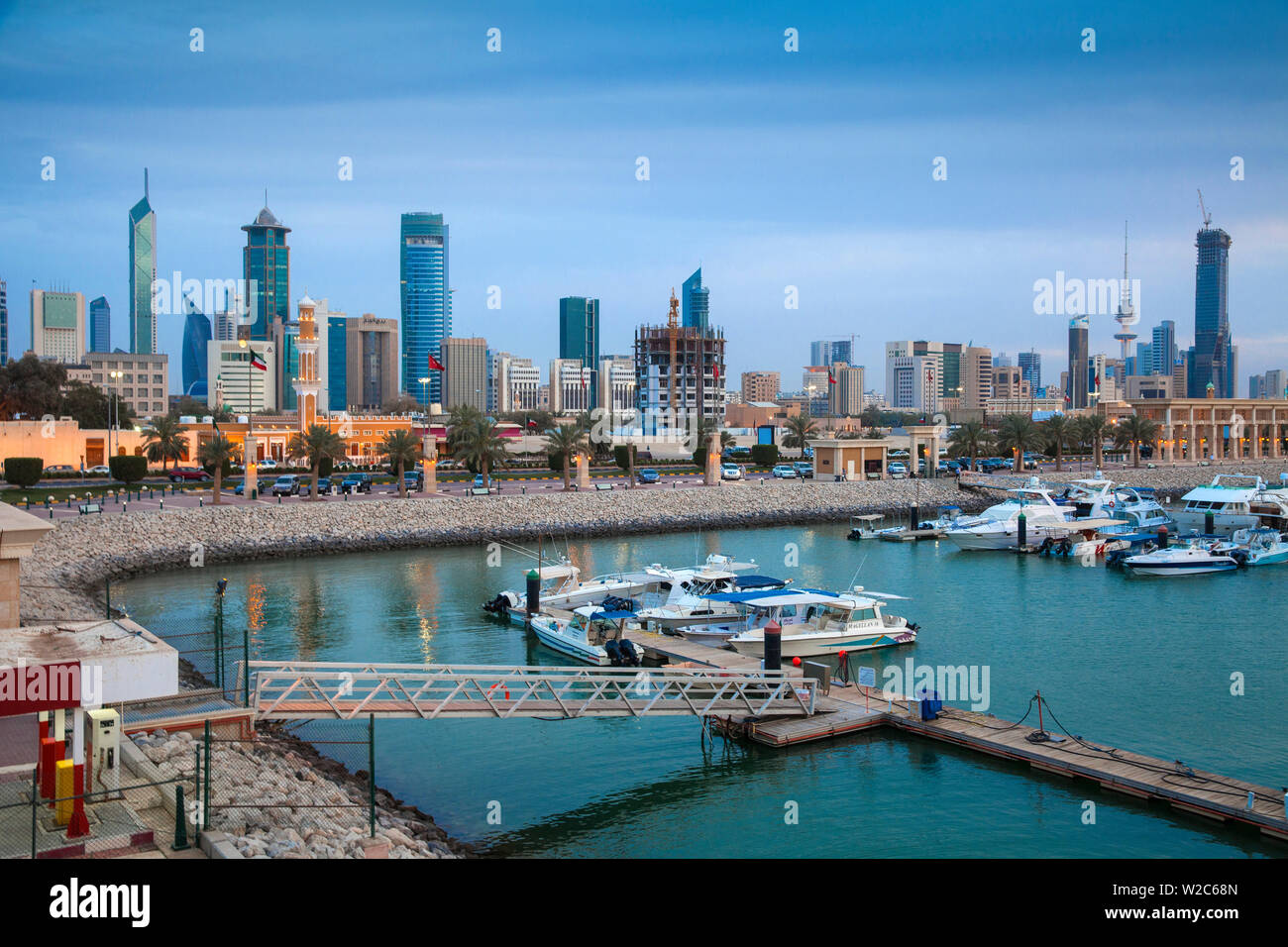 Kuwait, Kuwait City, City view from Souk Shark Shopping Center and ...