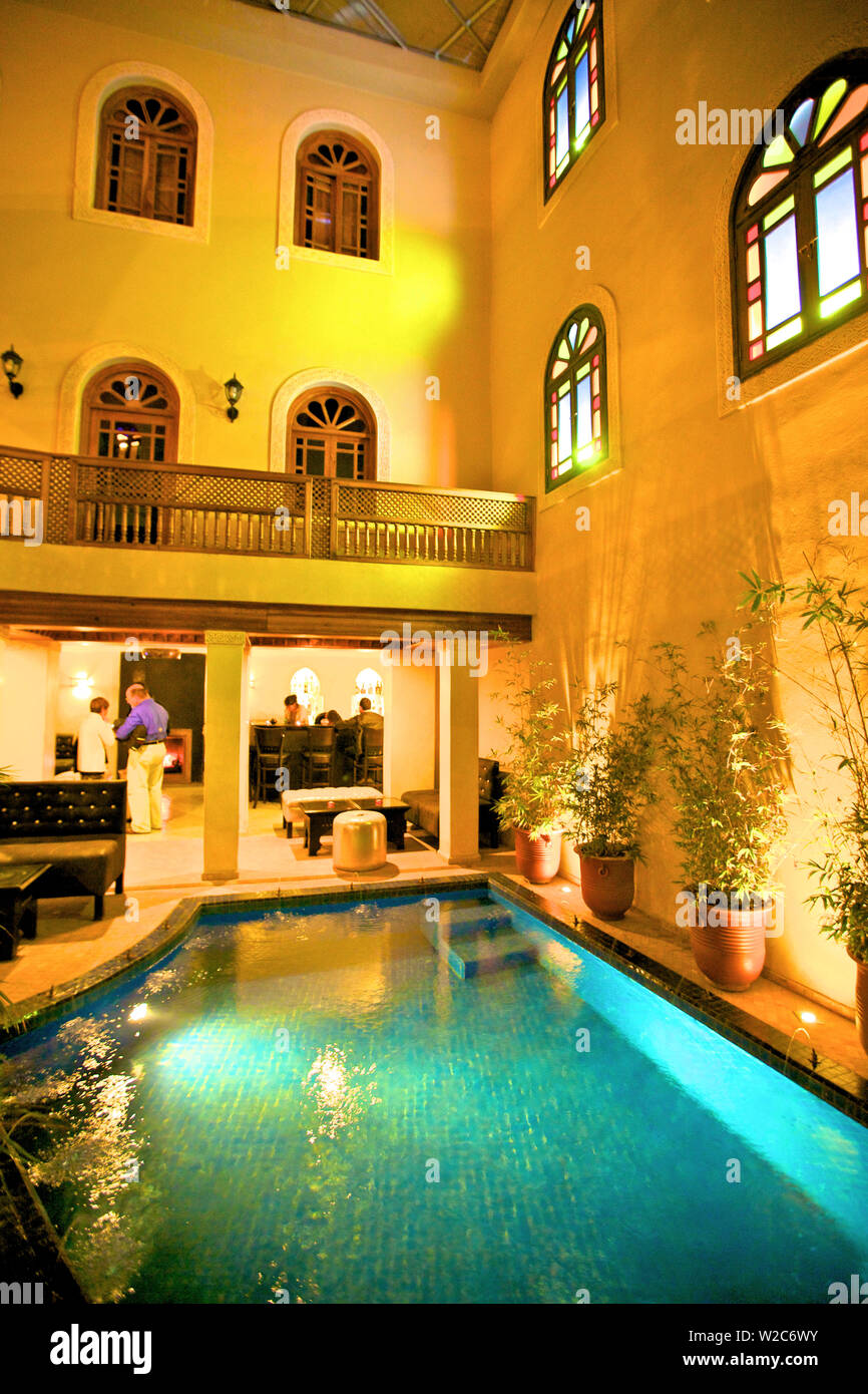 Restaurant, Riad, Fez, Morocco, North Africa Stock Photo - Alamy