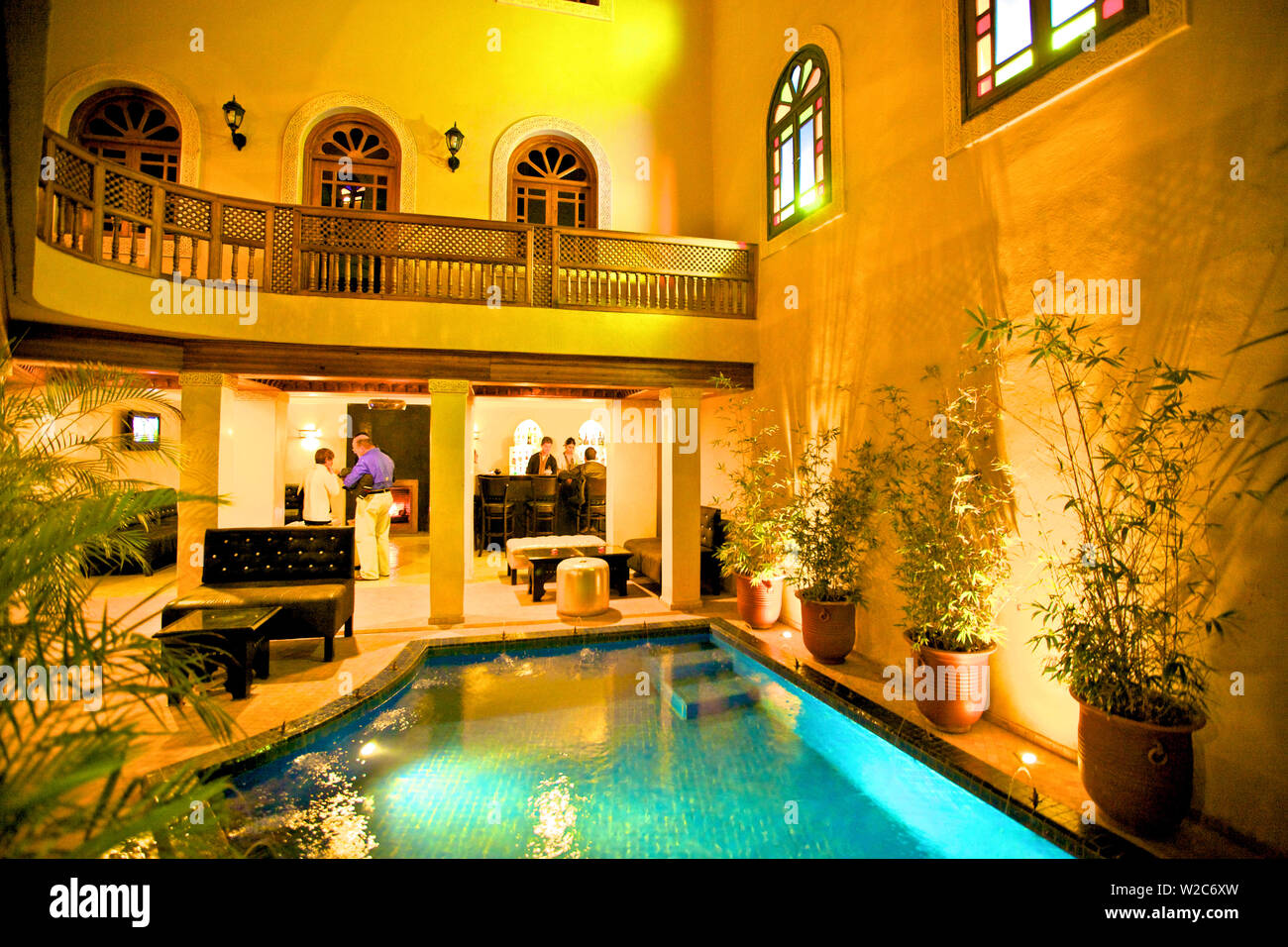Restaurant, Riad, Fez, Morocco, North Africa Stock Photo - Alamy