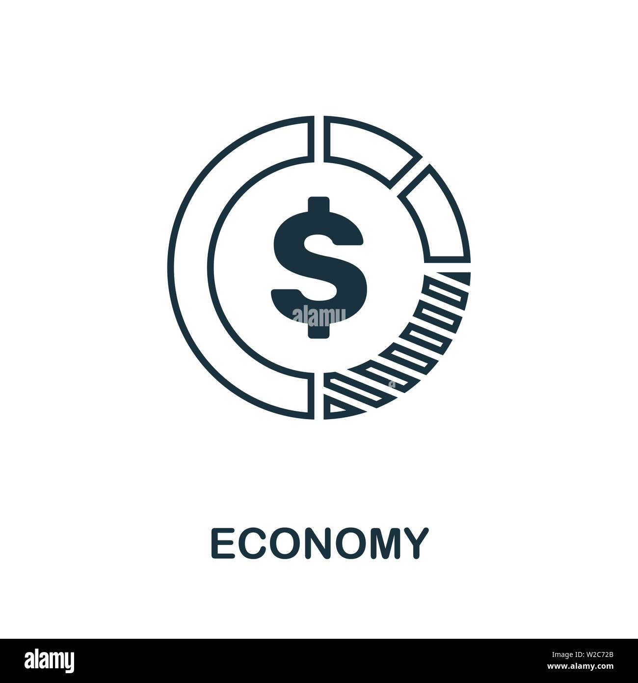 Economy outline icon. Thin line concept element from business ...