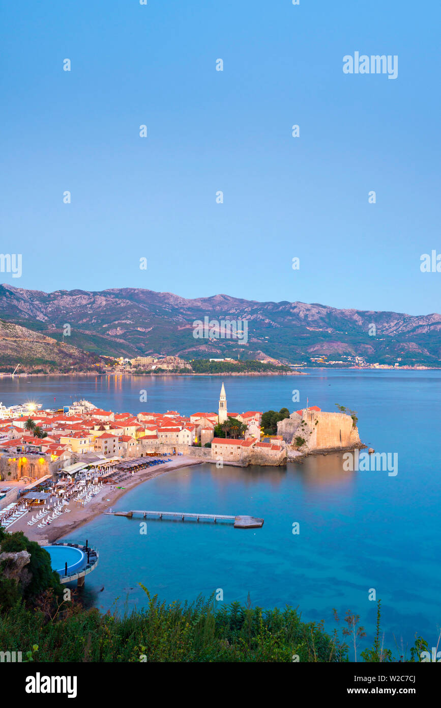 Montenegro, Budva, Old Town, Stari Grad Stock Photo - Alamy