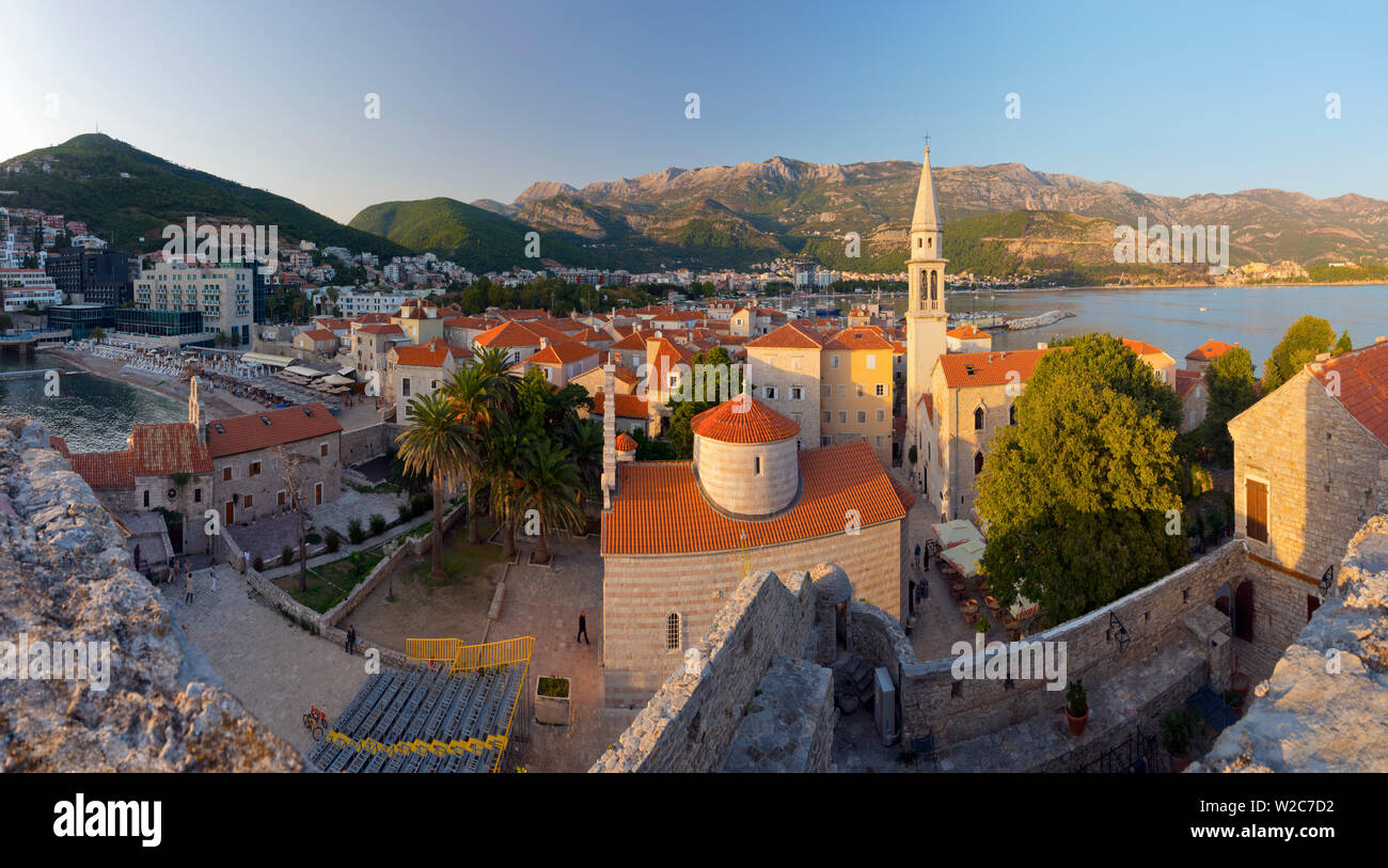 Montenegro, Budva, Old Town, Stari Grad, Church of the Holy Trinity ...